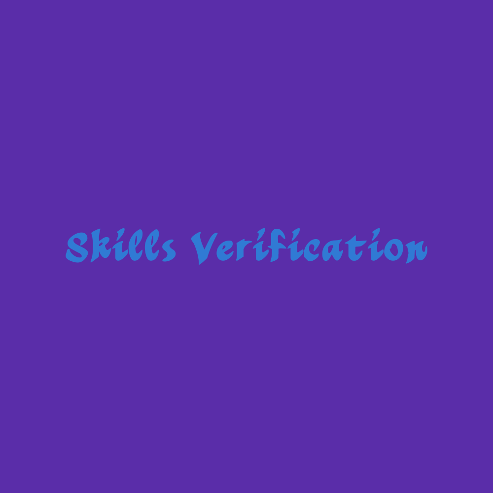 skills verification - all about us